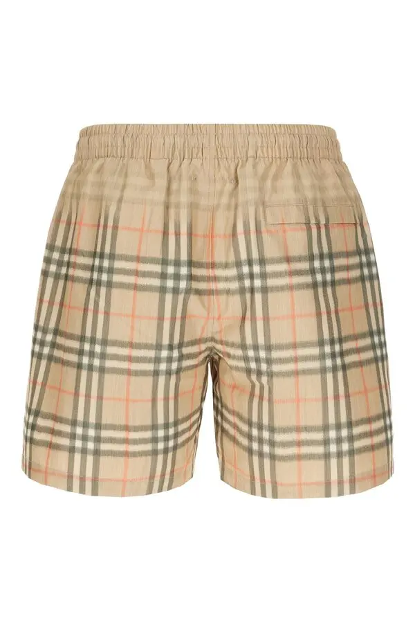 Burberry Checked Swimwear - Multicolor