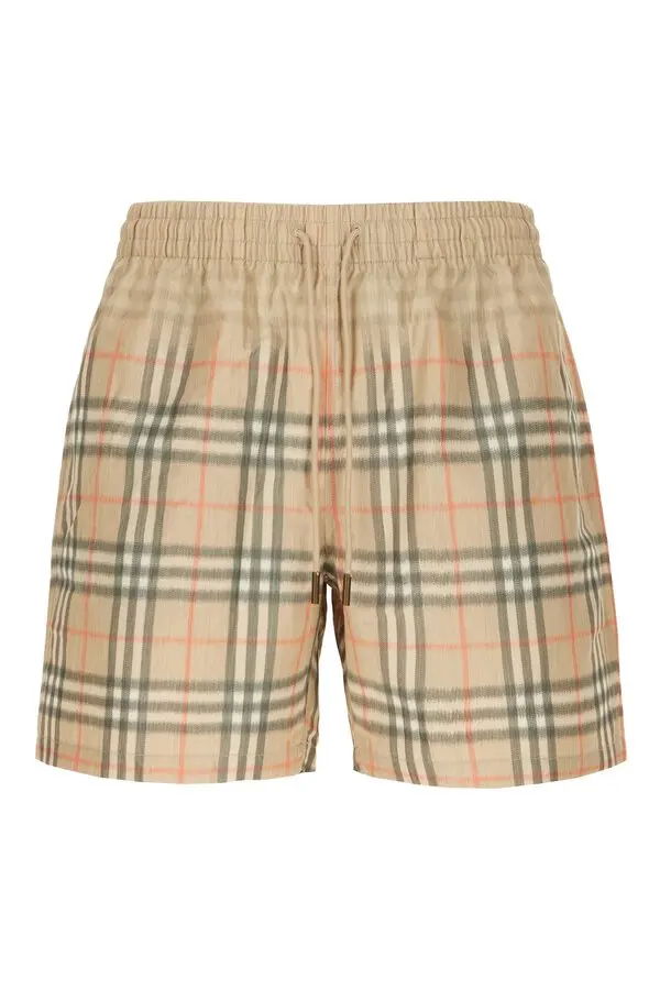 Burberry Checked Swimwear - Multicolor