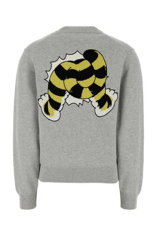 Kenzo Grey Wool Blend Sweater