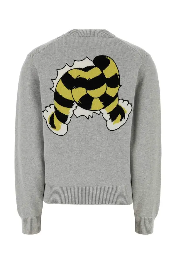 Kenzo Wool Blend Sweater - Gray