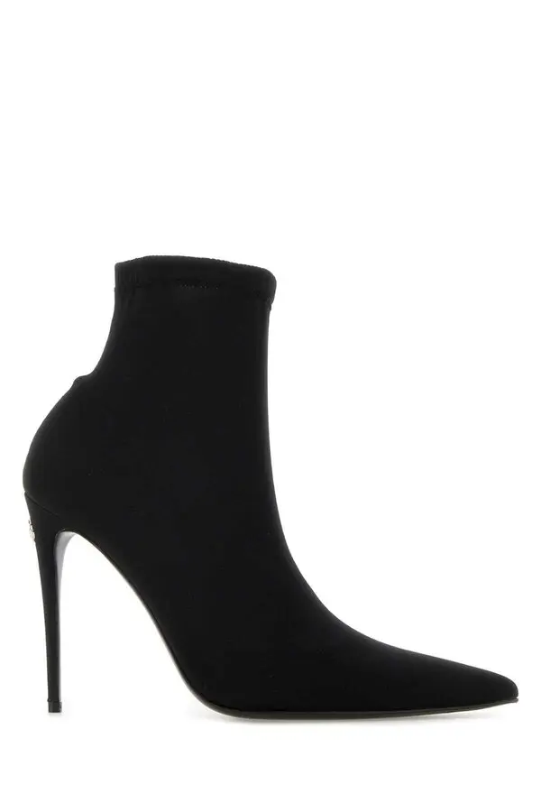 Dolce & Gabbana Fabric Ankle Boots - Black