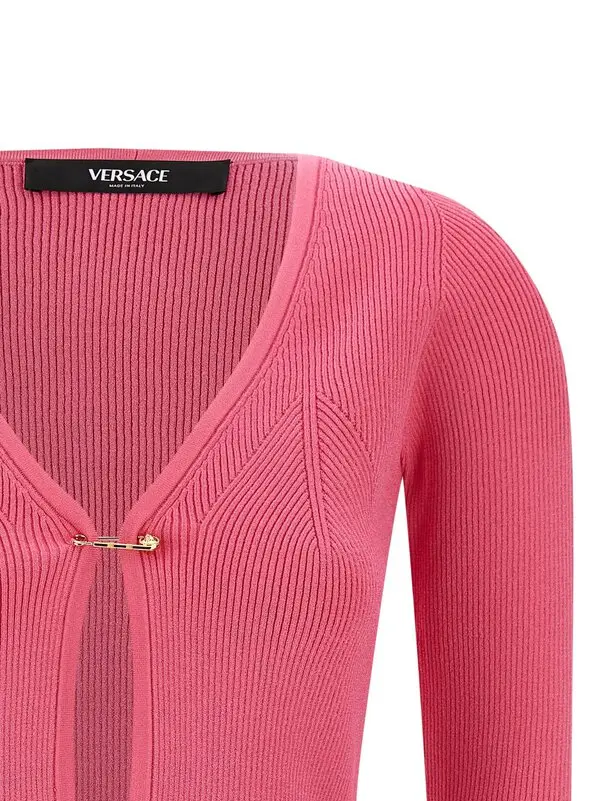 Versace Safety Pin' Cardigan