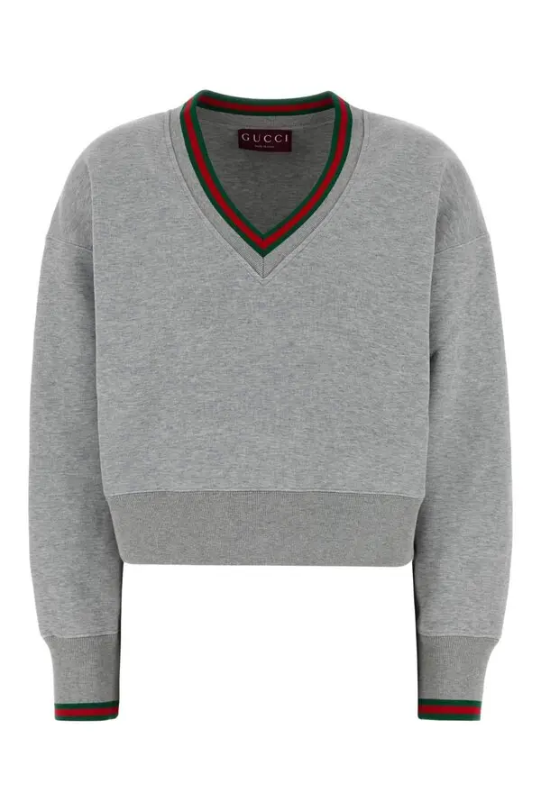 Gucci Grey Cotton Blend Sweatshirt - Gray