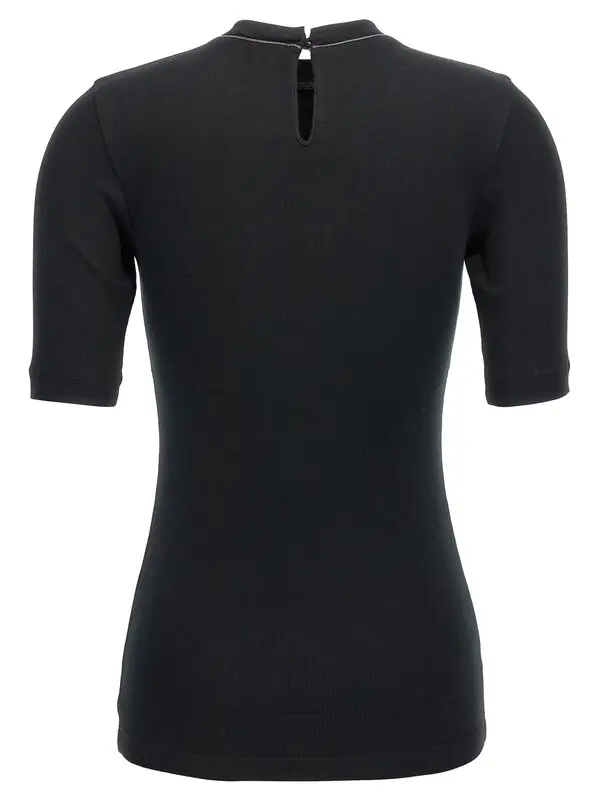 Brunello Cucinelli Monile Ribbed T-shirt