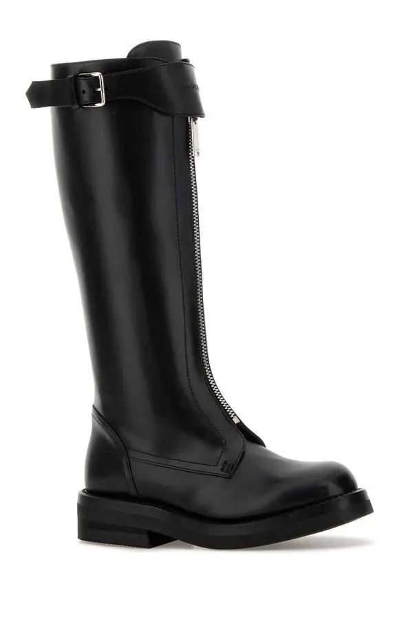 Alexander McQueen Leather Countryside Boots