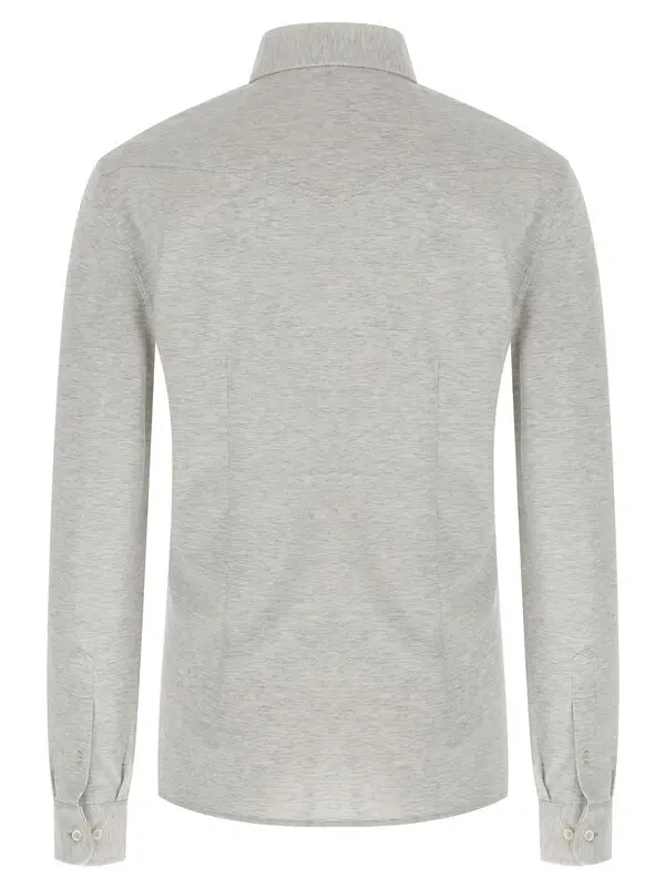 Brunello Cucinelli Piqué Cotton Shirt