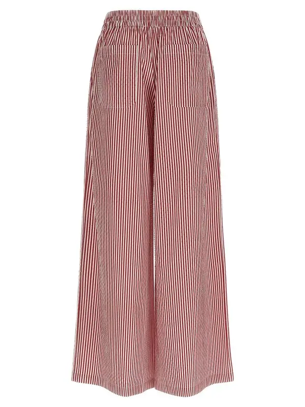 P.a.r.o.s.h Cashine Cotton Poplin Striped Pants