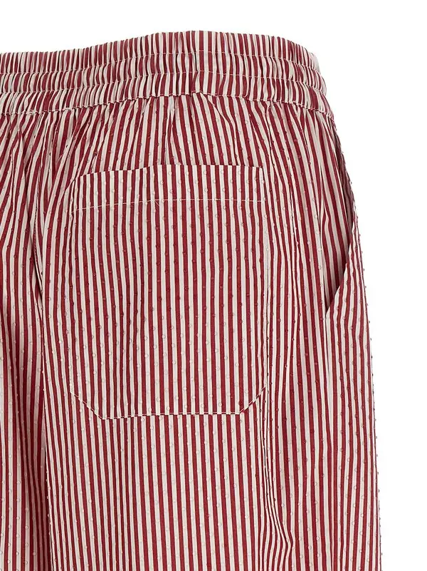 P.a.r.o.s.h Cashine Cotton Poplin Striped Pants