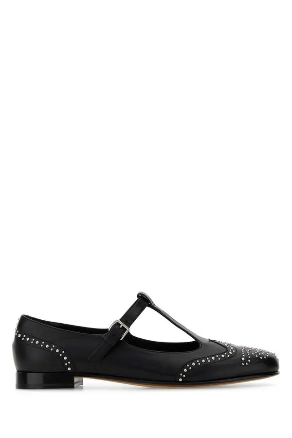 Church's Nappa Leather Opal Ballerinas - Black