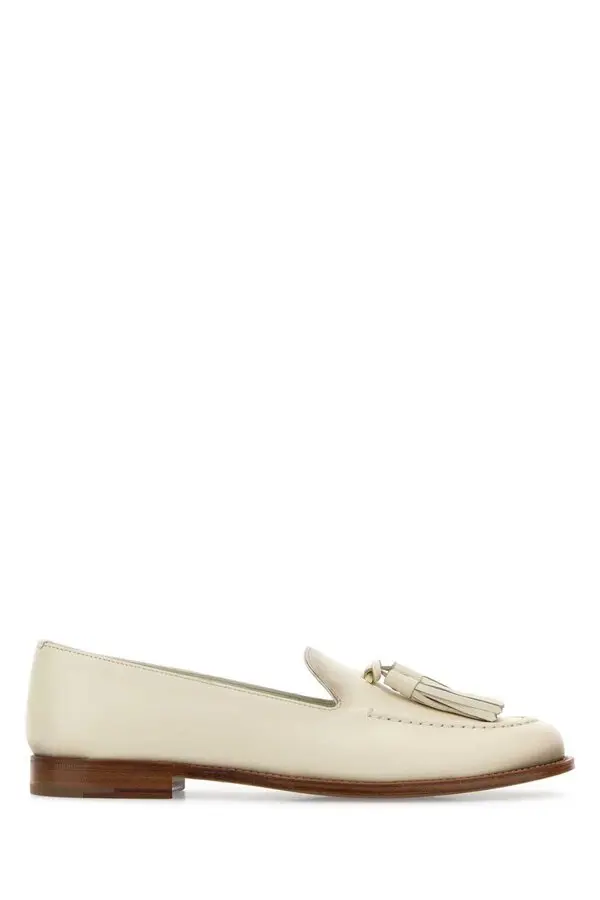 Church's Ivory Leather Renee Loafers - White