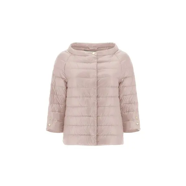 Herno Hernocropped Sleeve Down Jacket - Pink