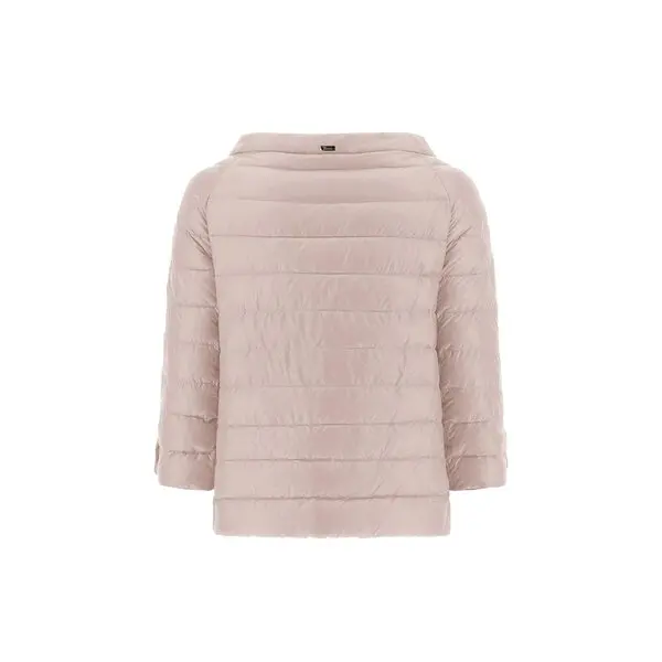 Herno Cropped Sleeve Down Jacket - Pink