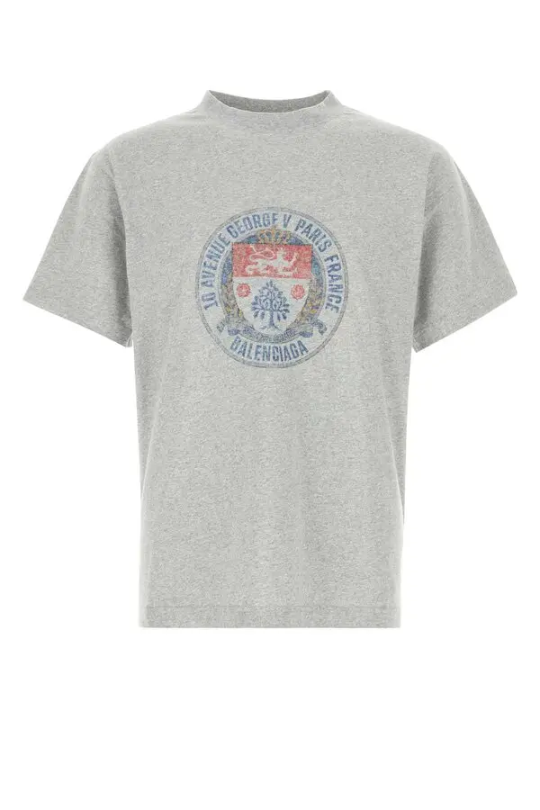 Balenciaga Grey Cotton T-shirt