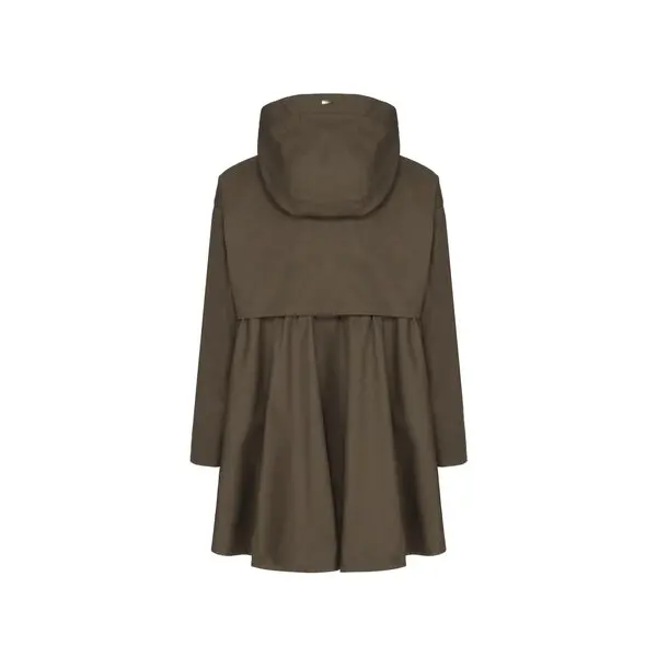 Herno Ruffled Flared Coat