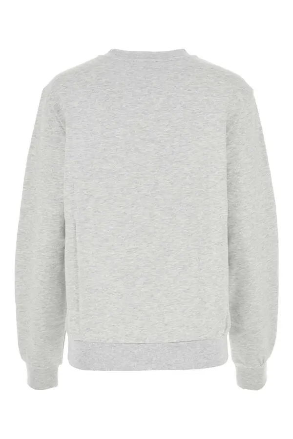 A.p.c. Melange Light Grey Stretch Cotton Sweatshirt