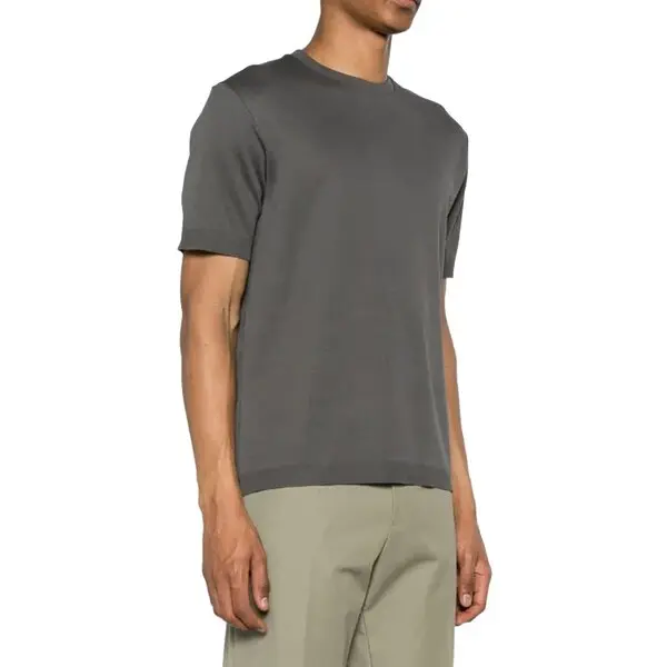 Herno Silk Blend T-shirt - Gray