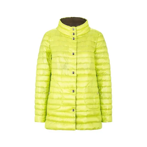 Herno Ultralight Reversible A-line Down Coat - Green