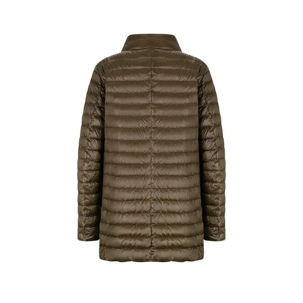 Herno Ultralight Reversible A-line Down Coat - Green
