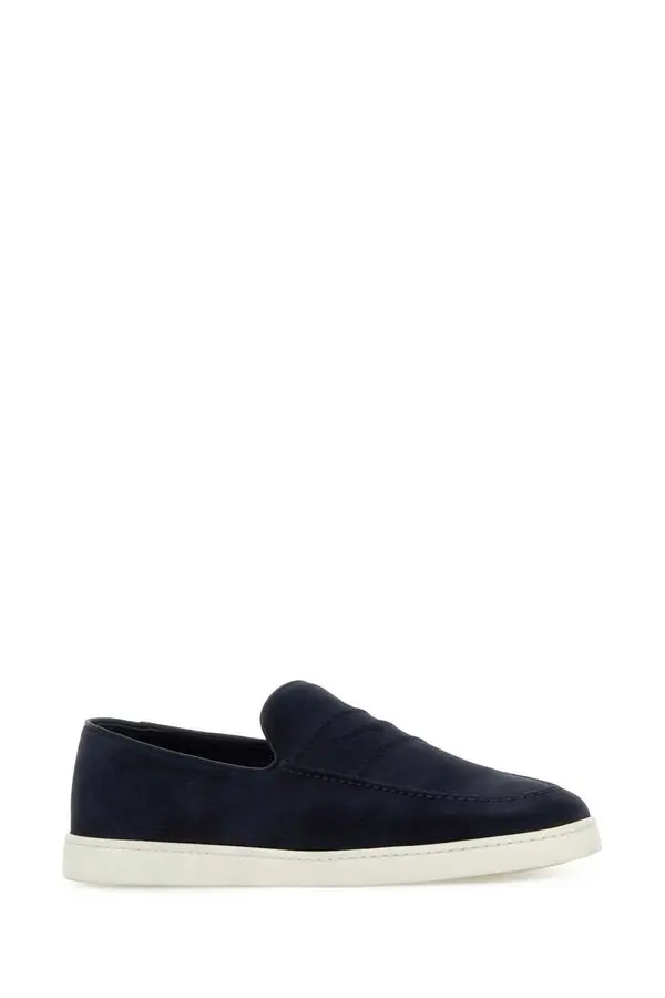 Church's Navy Suede Peebles Loafers