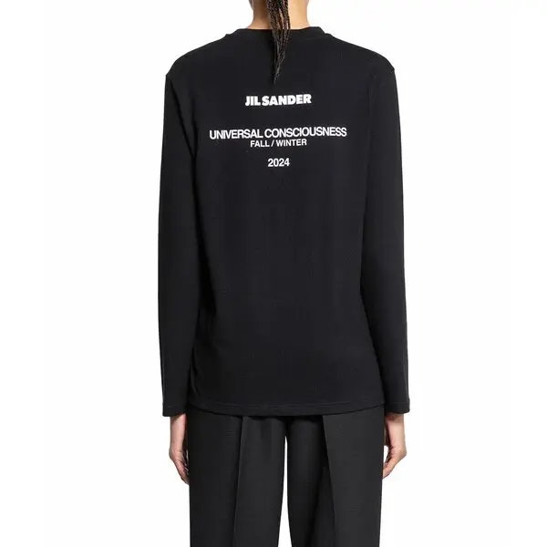 JIL SANDER Long Sleeved T-shirt - Black