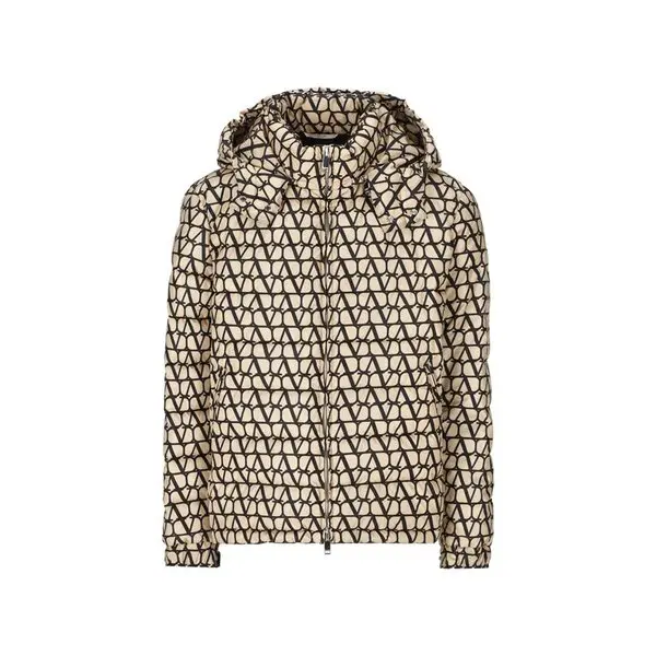 Valentino Garavani Toile Iconographe Down Jacket - Cream