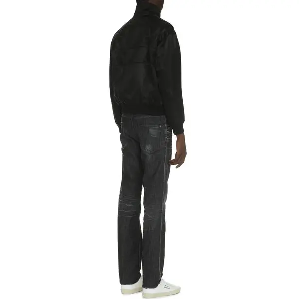 Saint Laurent Embroidered Bomber Jacket - Black