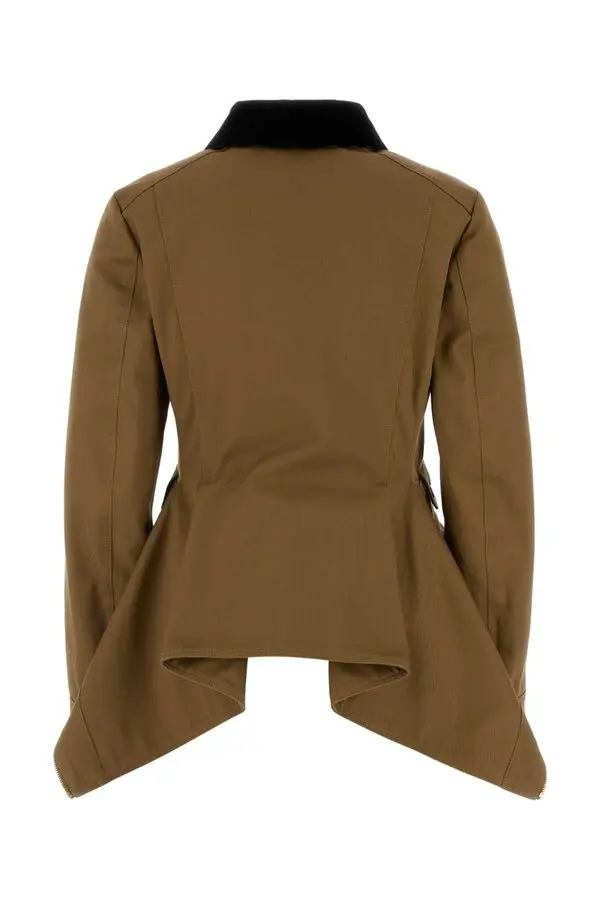 Alexander McQueen Cotton Jacket - Brown