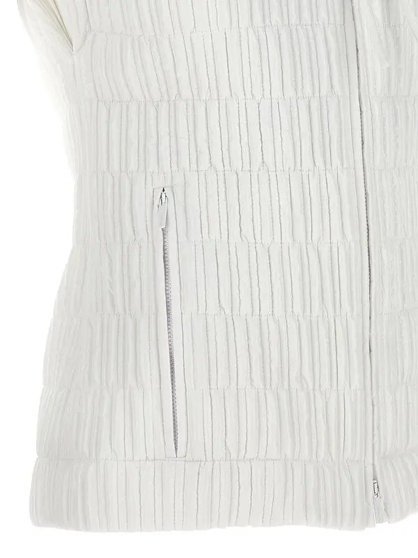 FERRAGAMO Hooded Vest - White