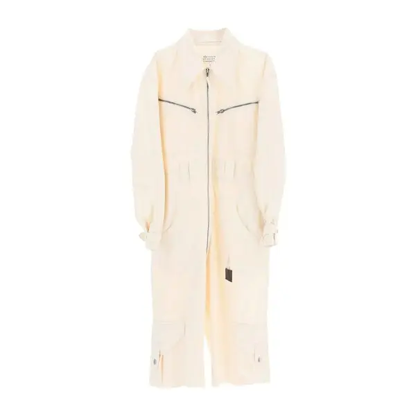 MAISON MARGIELA Cotton Jumpsuit - White