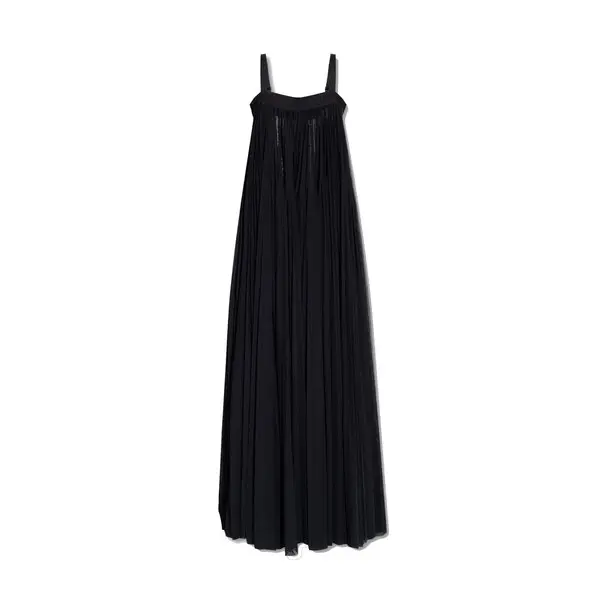 Dolce & Gabbana Maxi Pleated Dress - Black