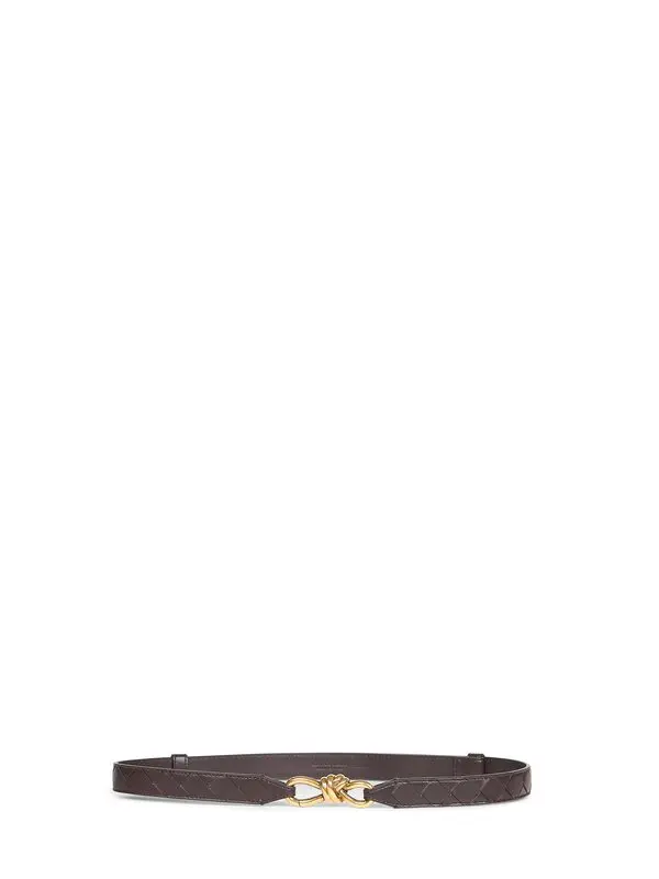 Bottega Veneta Fondant Intrecciato Nappa Leather Andiamo Belt - Multicolor