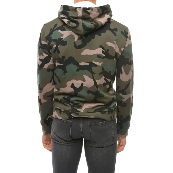 Valentino Garavani Camouflage Pattern Hoodie Sweatshirt