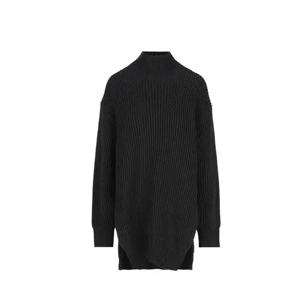 JIL SANDER Long Turtleneck Sweater - Black