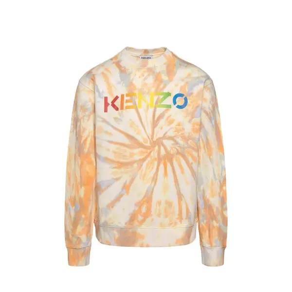 Kenzo Cotton Logo Sweatshirt - Orange