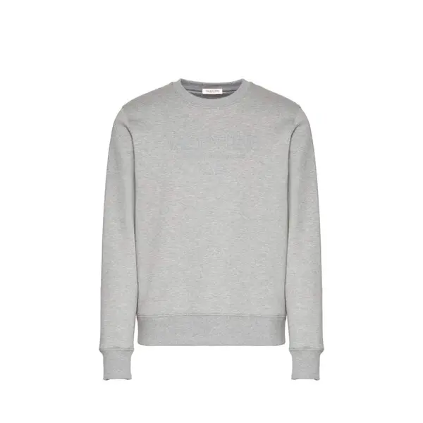 Valentino Garavani Cotton Logo Sweatshirt - Gray