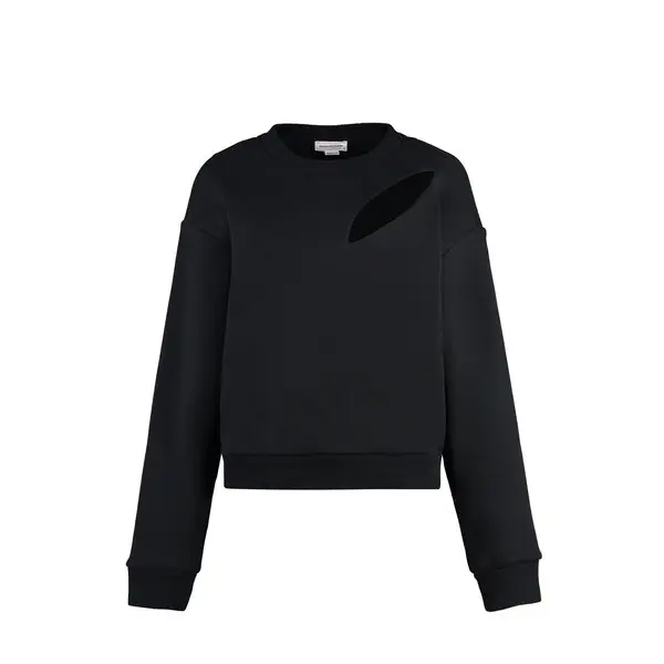 Alexander McQueen Cotton Sweatshirt - Black