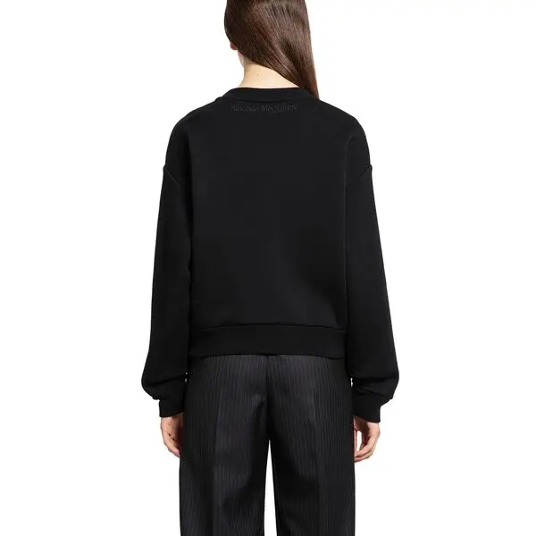 Alexander McQueen Cotton Sweatshirt - Black