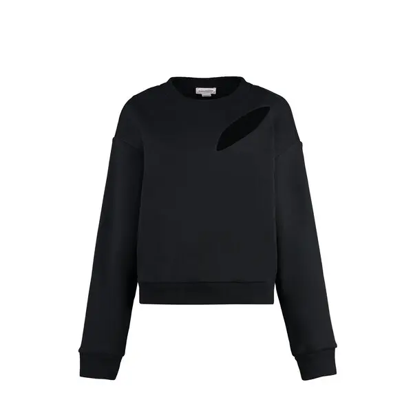 Alexander McQueen Cotton Sweatshirt - Black