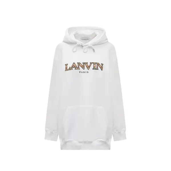 LANVIN Oversized Logo Hoodie Sweatshirt