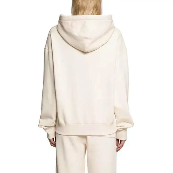 JIL SANDER Cotton Hooded Sweatshirt - White