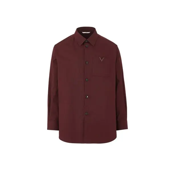Valentino Garavani Cotton Shirt Jacket - Red