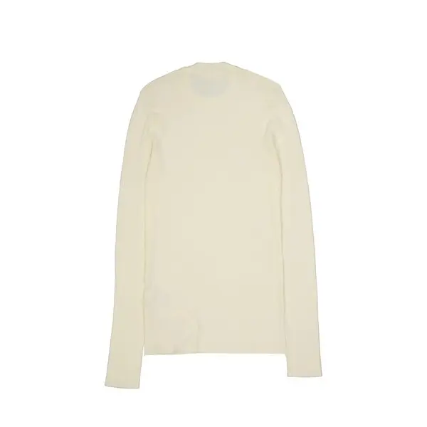 JIL SANDER Logo Fitted Jumper - White