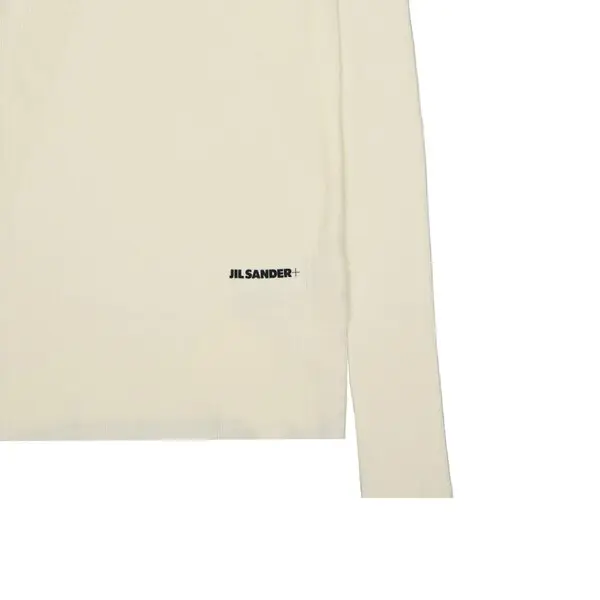 JIL SANDER Logo Fitted Jumper - White