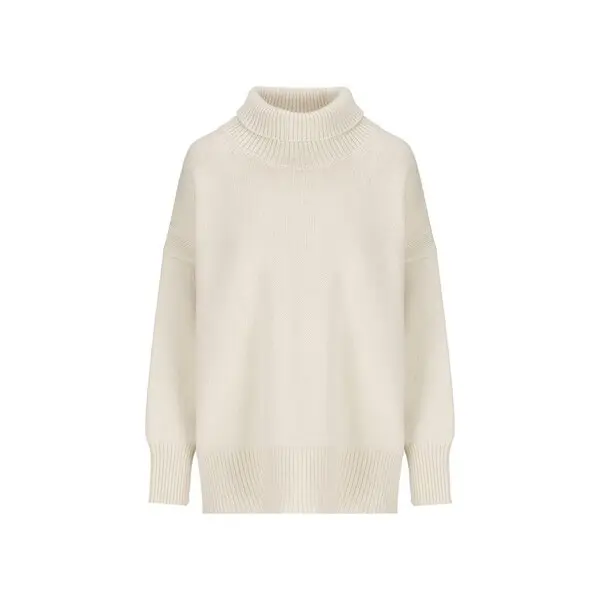 Chloé Cashmere Turtleneck Sweater - White