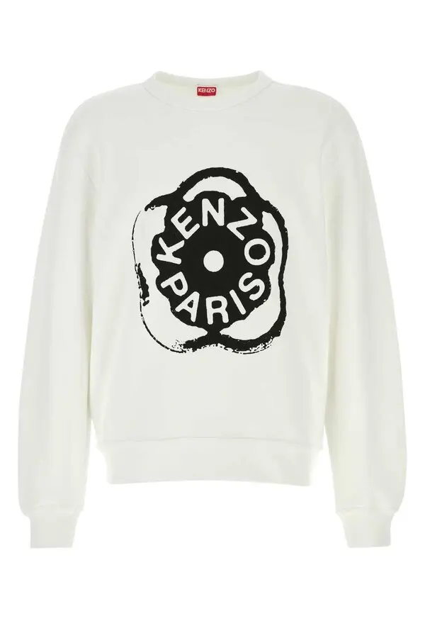 Kenzo Cotton Sweatshirt - White