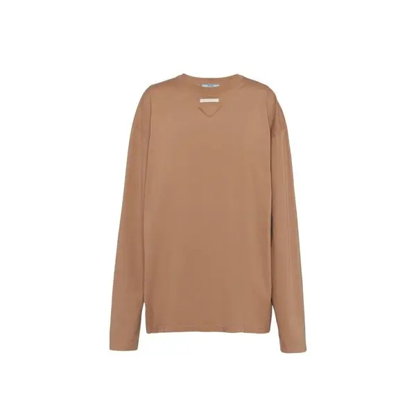 Prada Cotton Patch T-shirt - Brown
