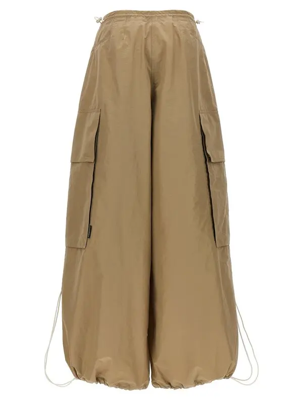 Palm Angels Nylon Parachute Pants - Cream
