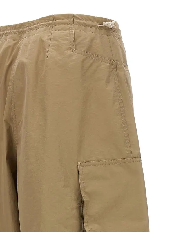 Palm Angels Nylon Parachute Pants - Cream