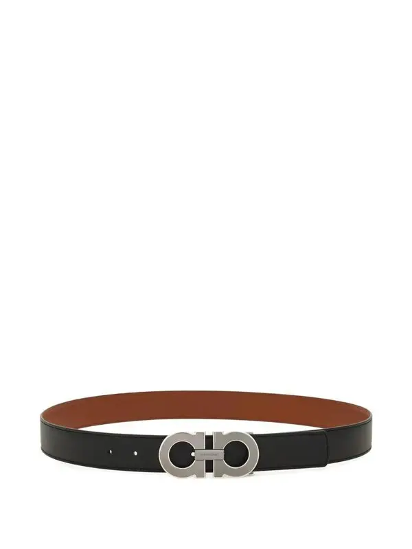 FERRAGAMO Reversible And Adjustable Gancini Belt - Multicolor