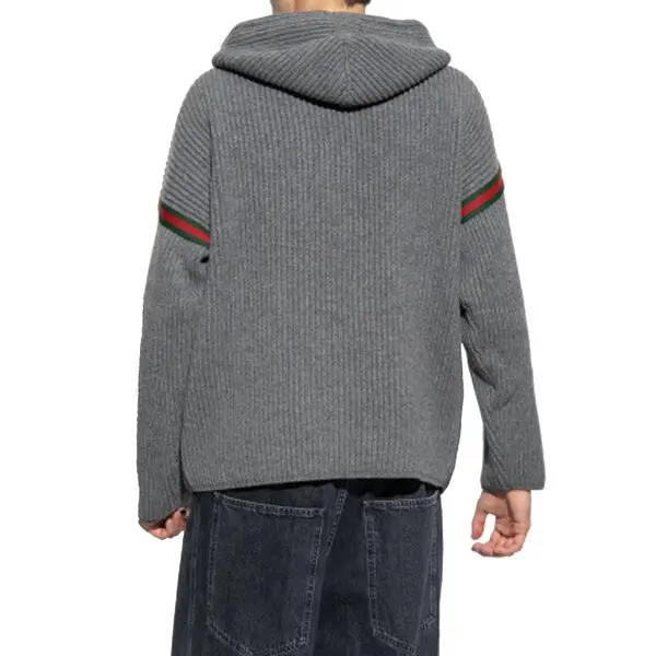 Gucci Wool Zipped Sweatshirt - Gray